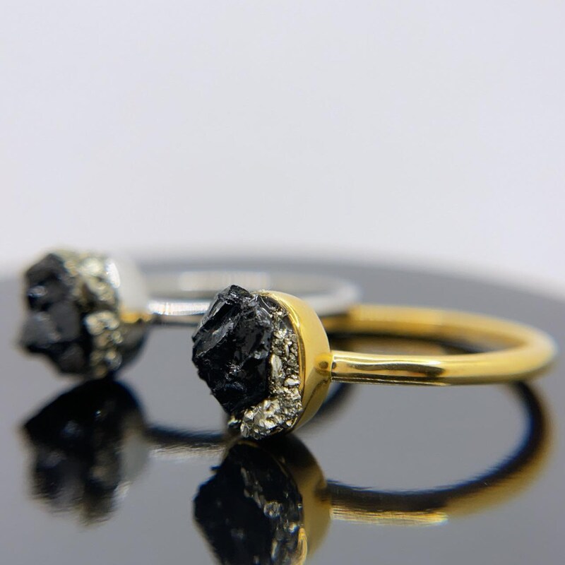 Black Metal Ring - Etsy