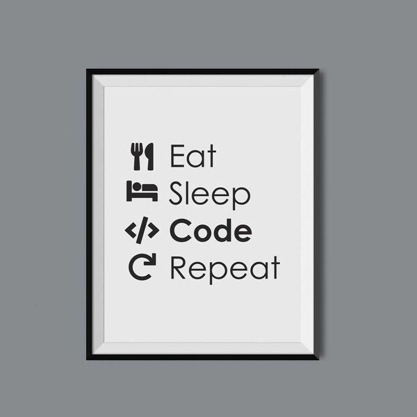 Eat Sleep Repeat - Etsy UK