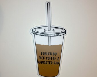 Iced Coffee Queen Sticker - Etsy