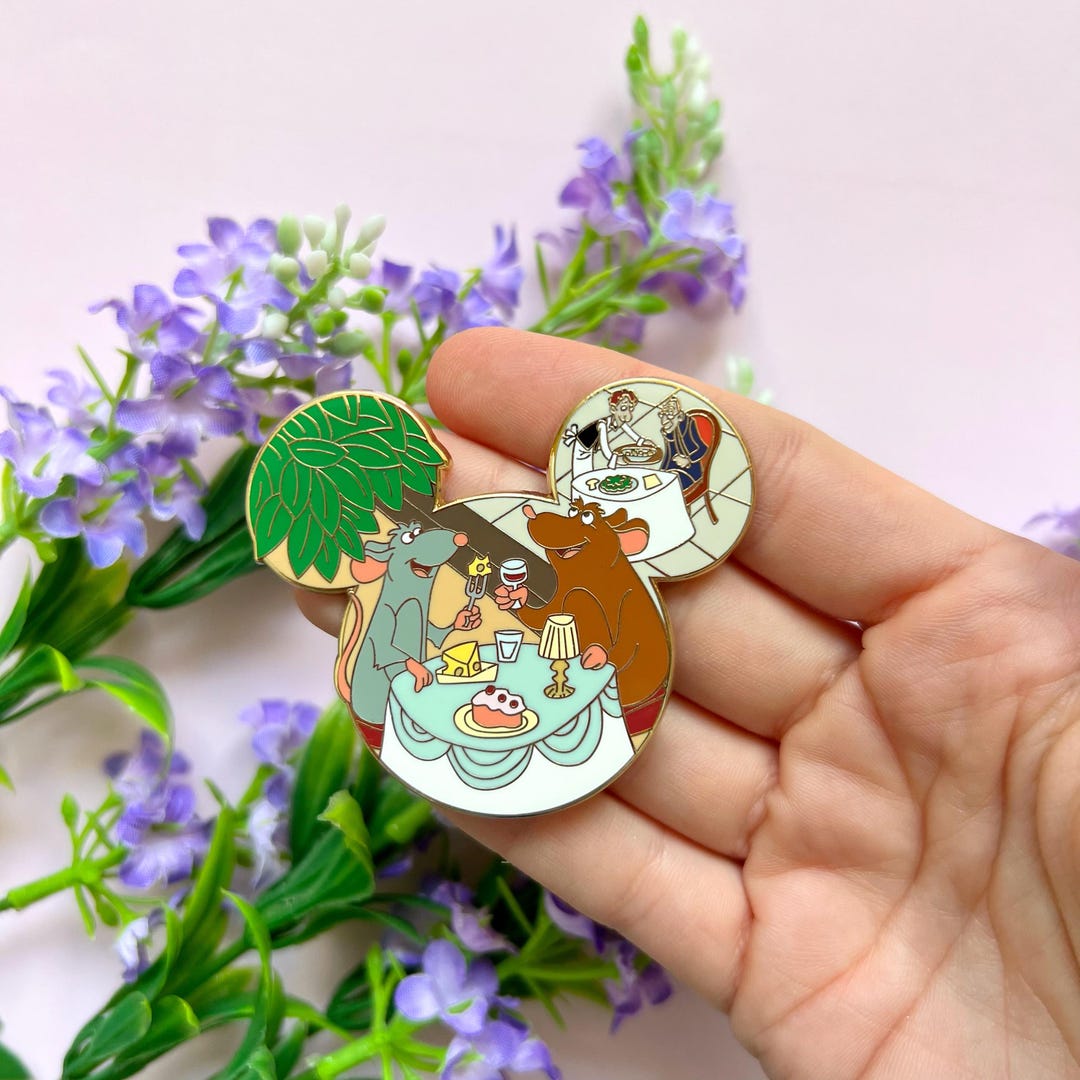 RATATOUILLE PIN / Remy Disney Inspired Anyone Can Cook Hard Enamel ...
