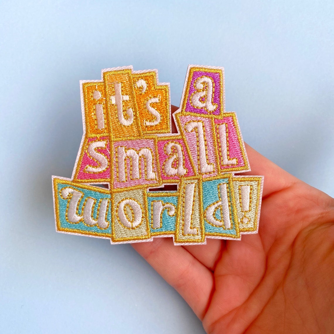 IRON ON PATCH / Its a Small World Inspired Disney Mickey - Etsy