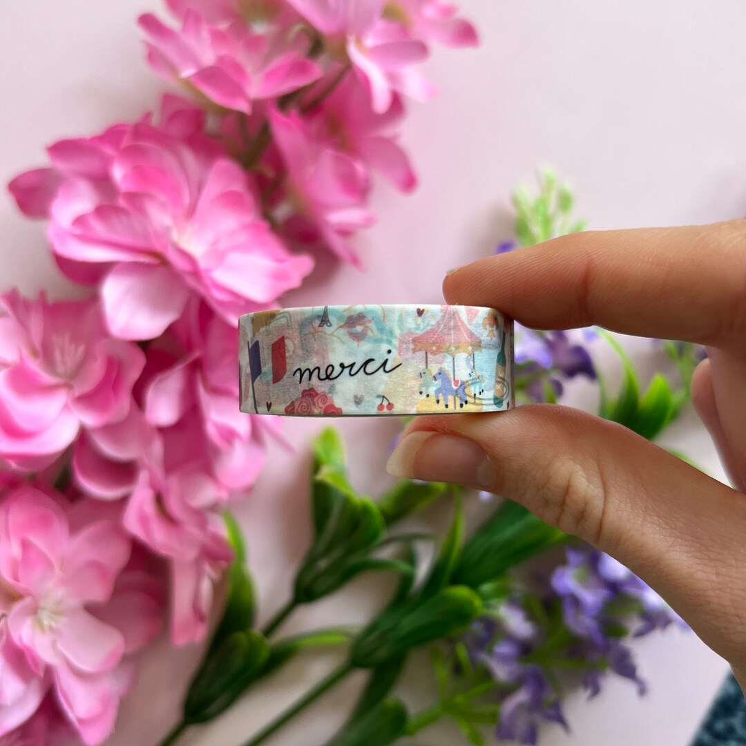 WASHI PARIS / France Croissant Amour Merci Washi Tape Scrapbooking ...