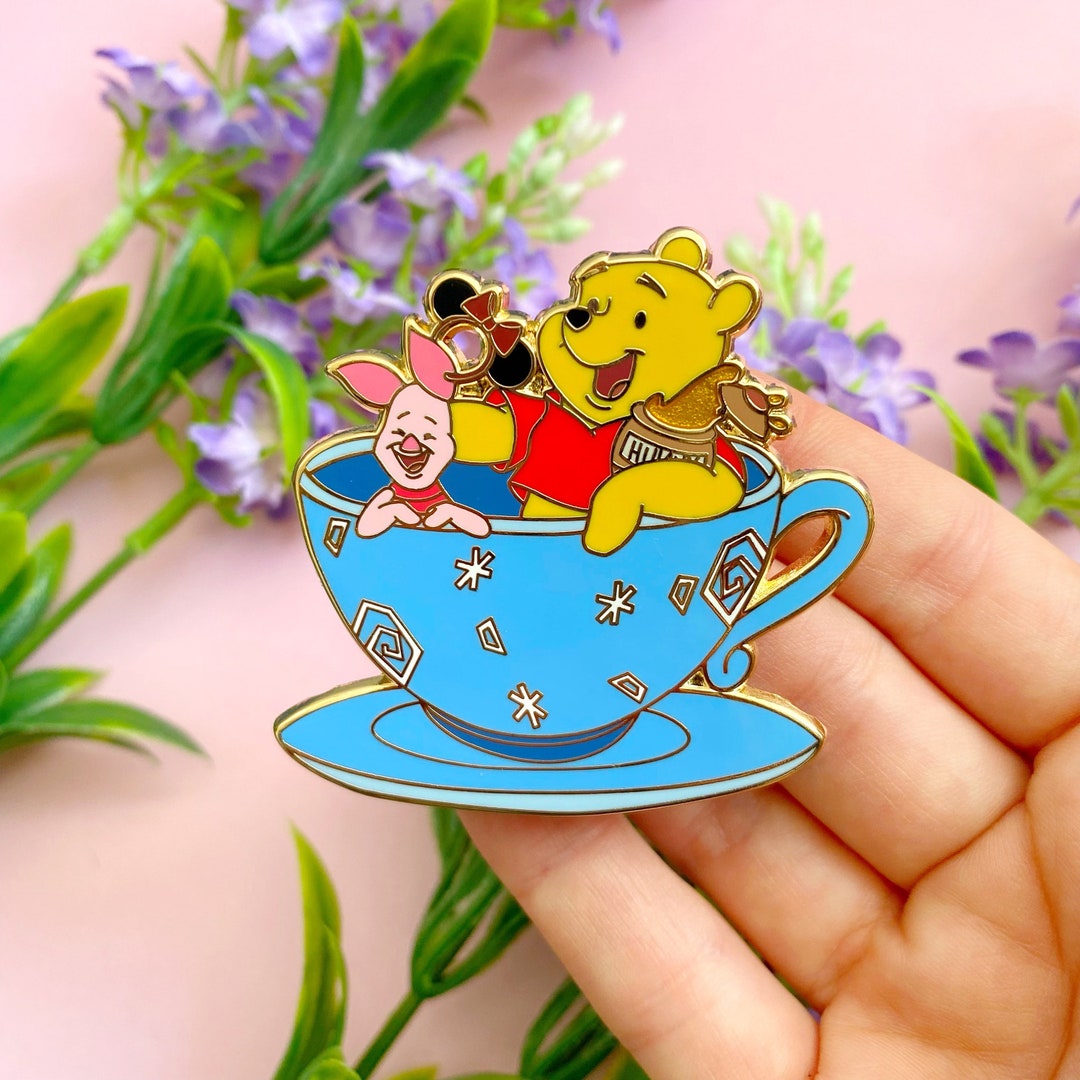 B GRADE Pooh Inspired Pin / Disney Piglet Winnie the Pooh Hard Enamel ...