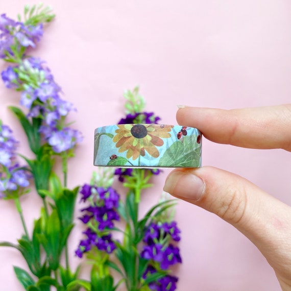 WASHI TAPE LADYBUG / Ladybugs Flower Snailmail Post Stationary | Etsy