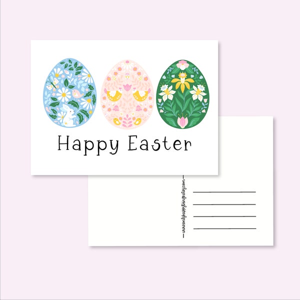 Easter Postcard - Etsy