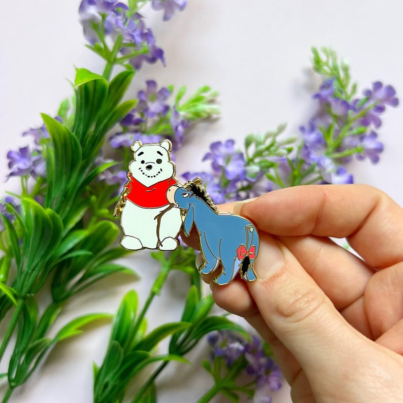 EEYORE INSPIRED PIN / Enamel Disney Inspired Winnie the Pooh Pin Winter ...