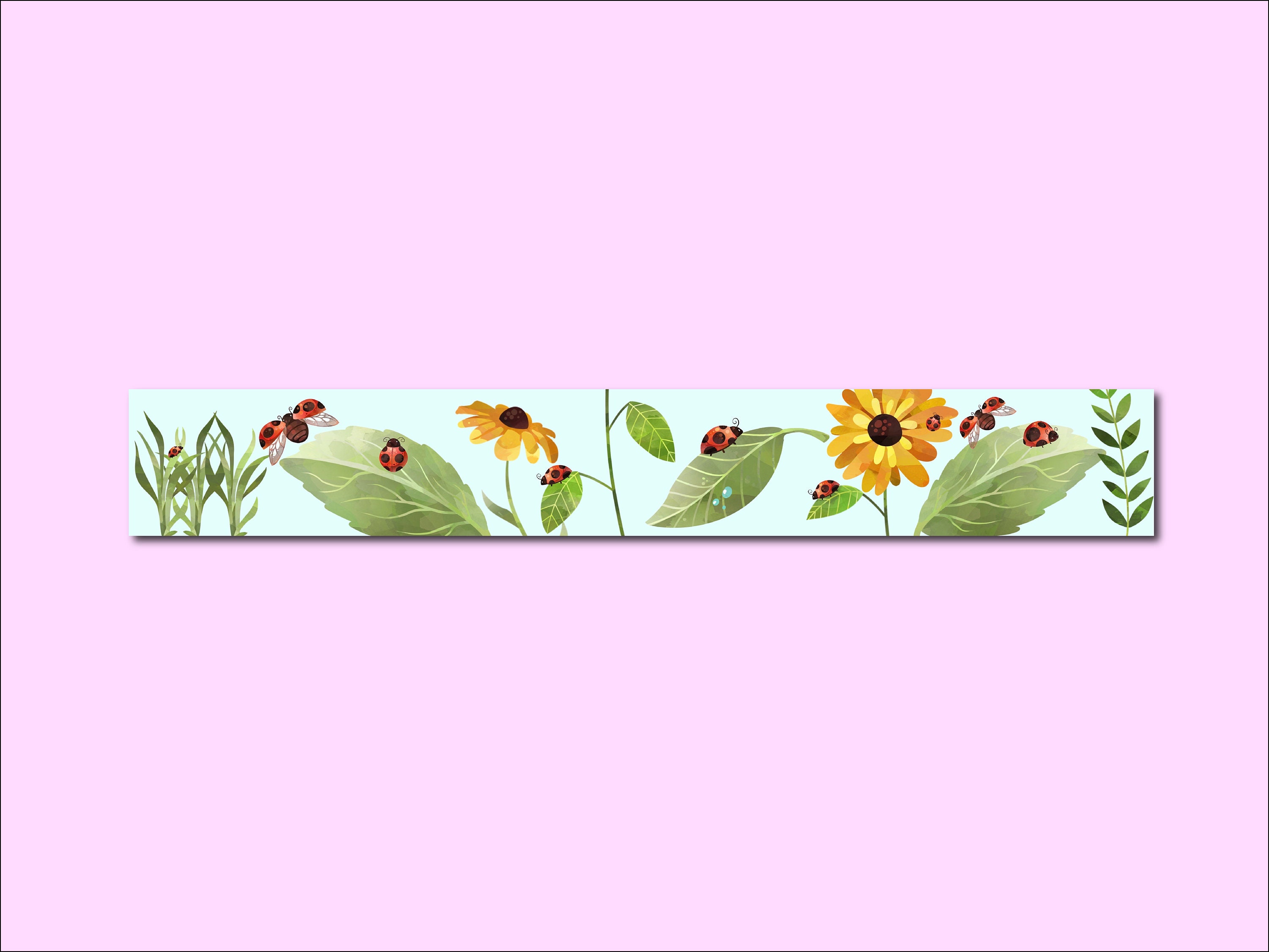 WASHI TAPE LADYBUG / Ladybugs Flower Snailmail Post Stationary | Etsy