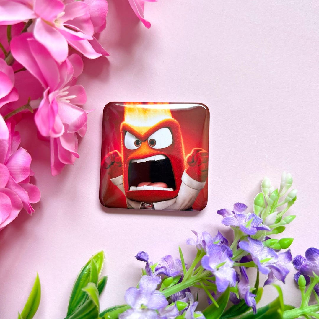 MAGNET INSIDE OUT / Anger Fire Disney Inspired Fridge Magnet ...