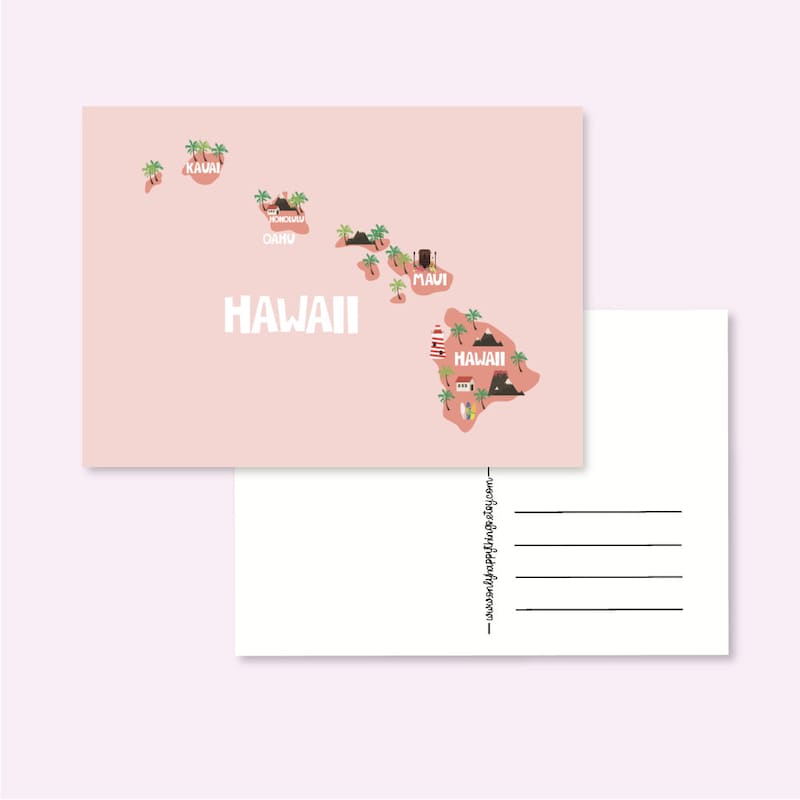 Hawaiian Postcard - Etsy