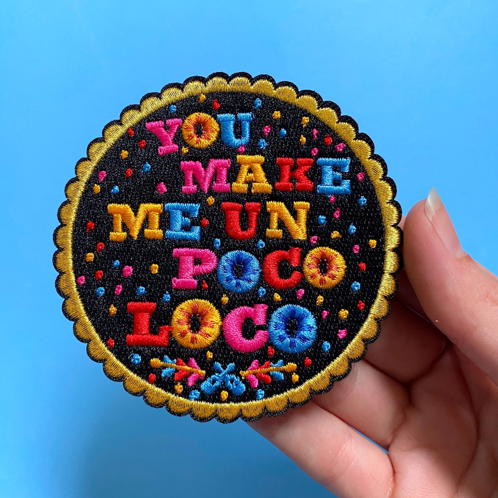 IRON ON PATCH / Coco You Make Me Un Poco Loco / - Etsy