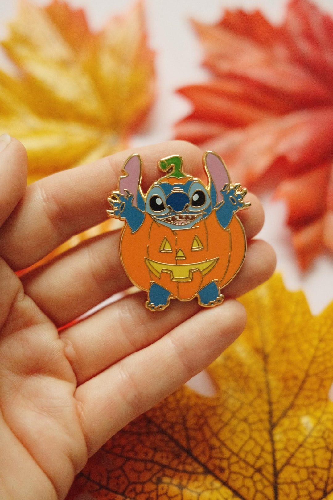 HALLOWEEN PIN / Lilo Stitch Pumpkins Boo Fall Disneyland Disneyworld ...