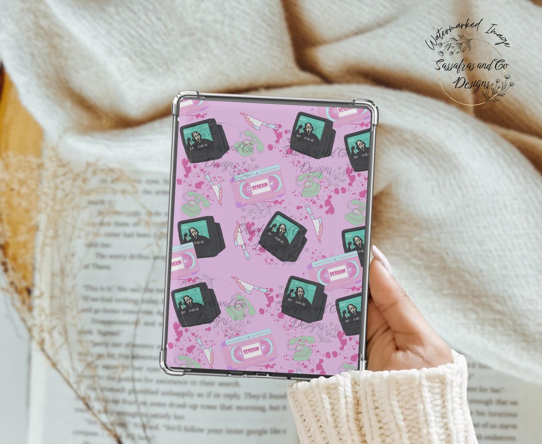 Ghost Face E-reader Insert, Halloween Insert, E-reader, Kindle ...