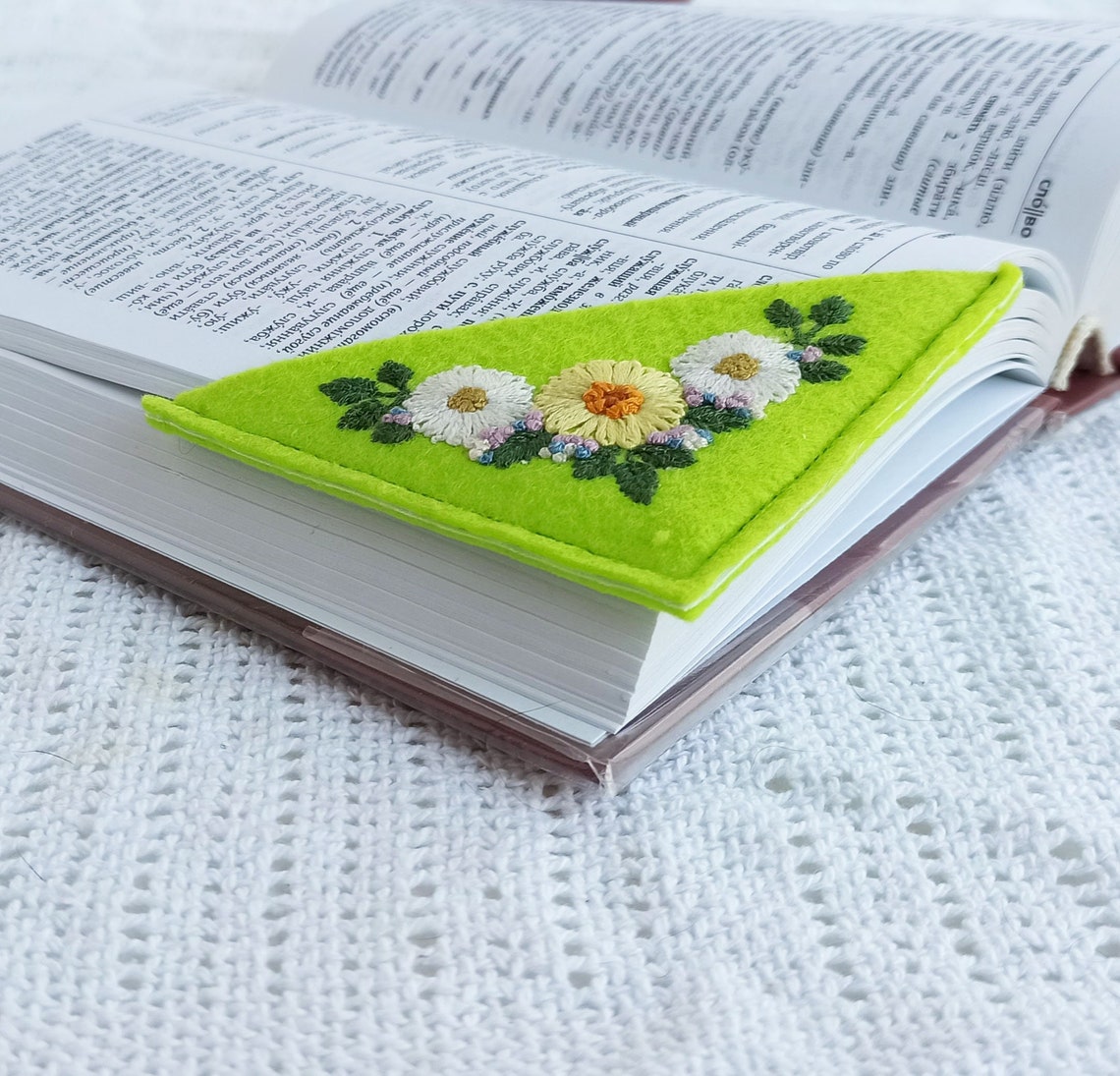 Personalized Embroidered Corner Bookmark Book Lovers Gift Ideas ...