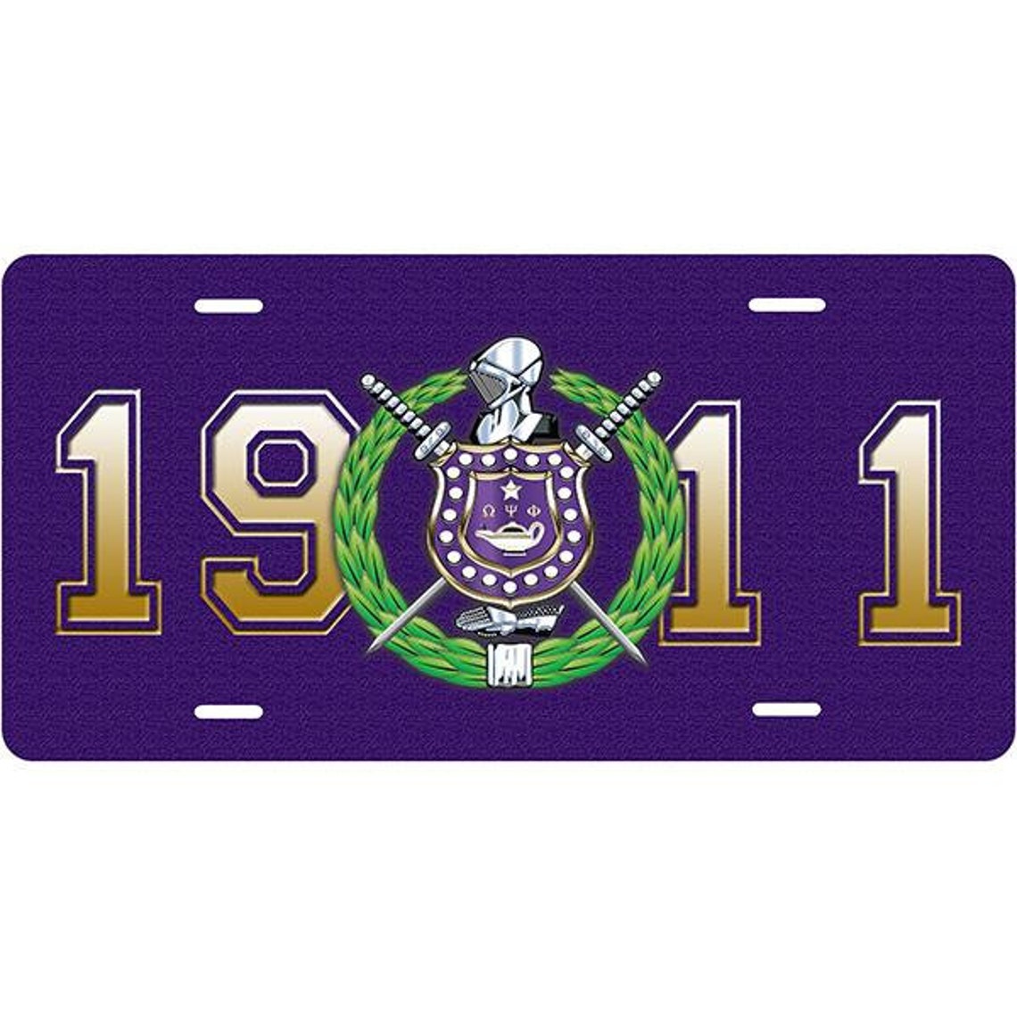 Omega Psi Phi Aluminum Car Tag - Etsy