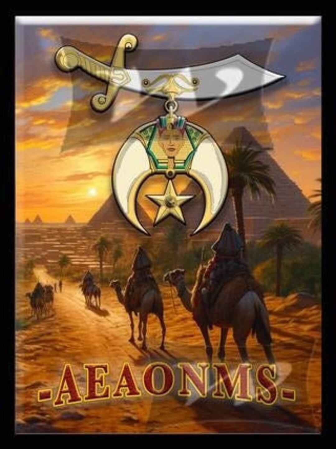 Shriner 3D Hologram Wall Art - Etsy