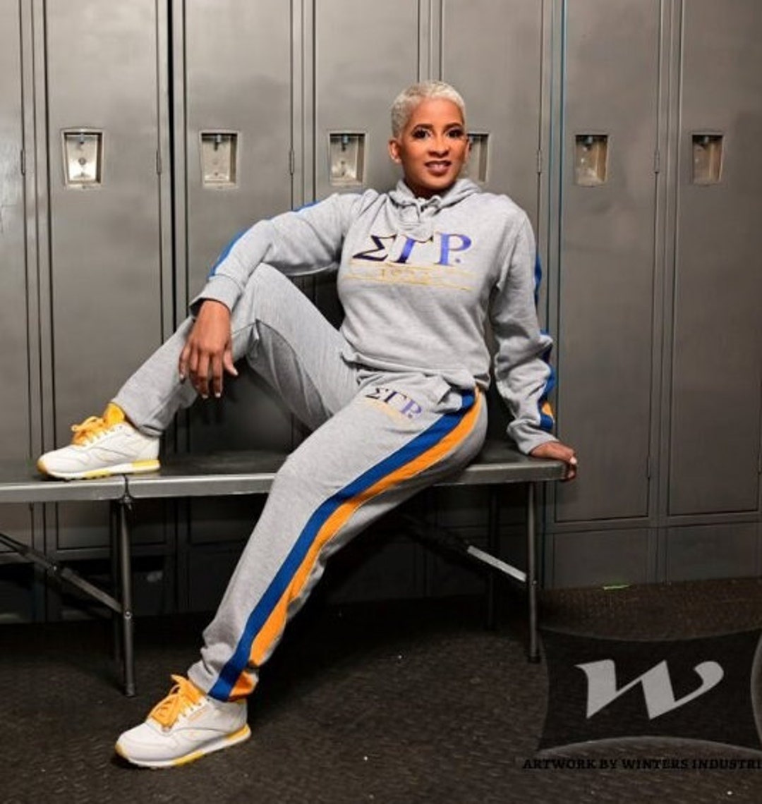 Sigma Gamma Rho Embroidered Grey Jogging Suit - Etsy