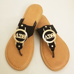 Delta Sigma Theta Open Toe Thing Sandal - Etsy