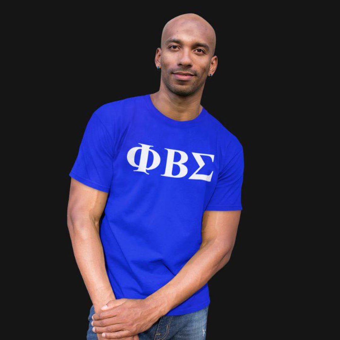 Phi Beta Sigma Letters Tee Etsy 7436