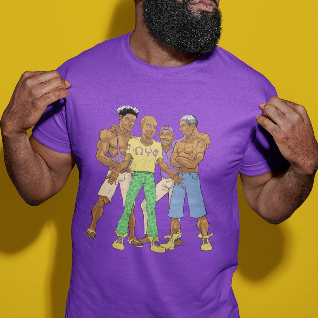 Being The Bruhz Omega Psi Phi Screen Printed T Shirt Etsy