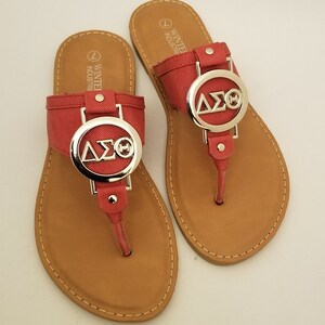Delta Sigma Theta Open Toe Thing Sandal - Etsy