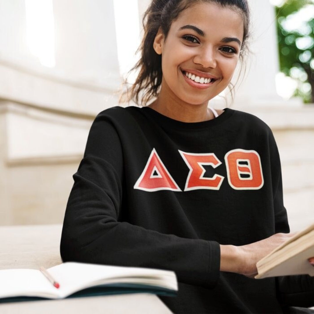 Delta Sigma Theta Letters Sweatshirt - Etsy