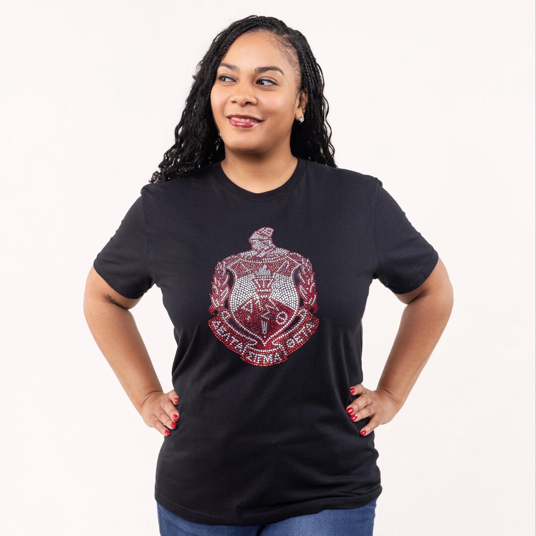 Delta Sigma Theta Bling Crest Tee - Etsy