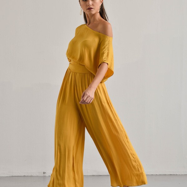 Yellow Jumpsuit - Etsy