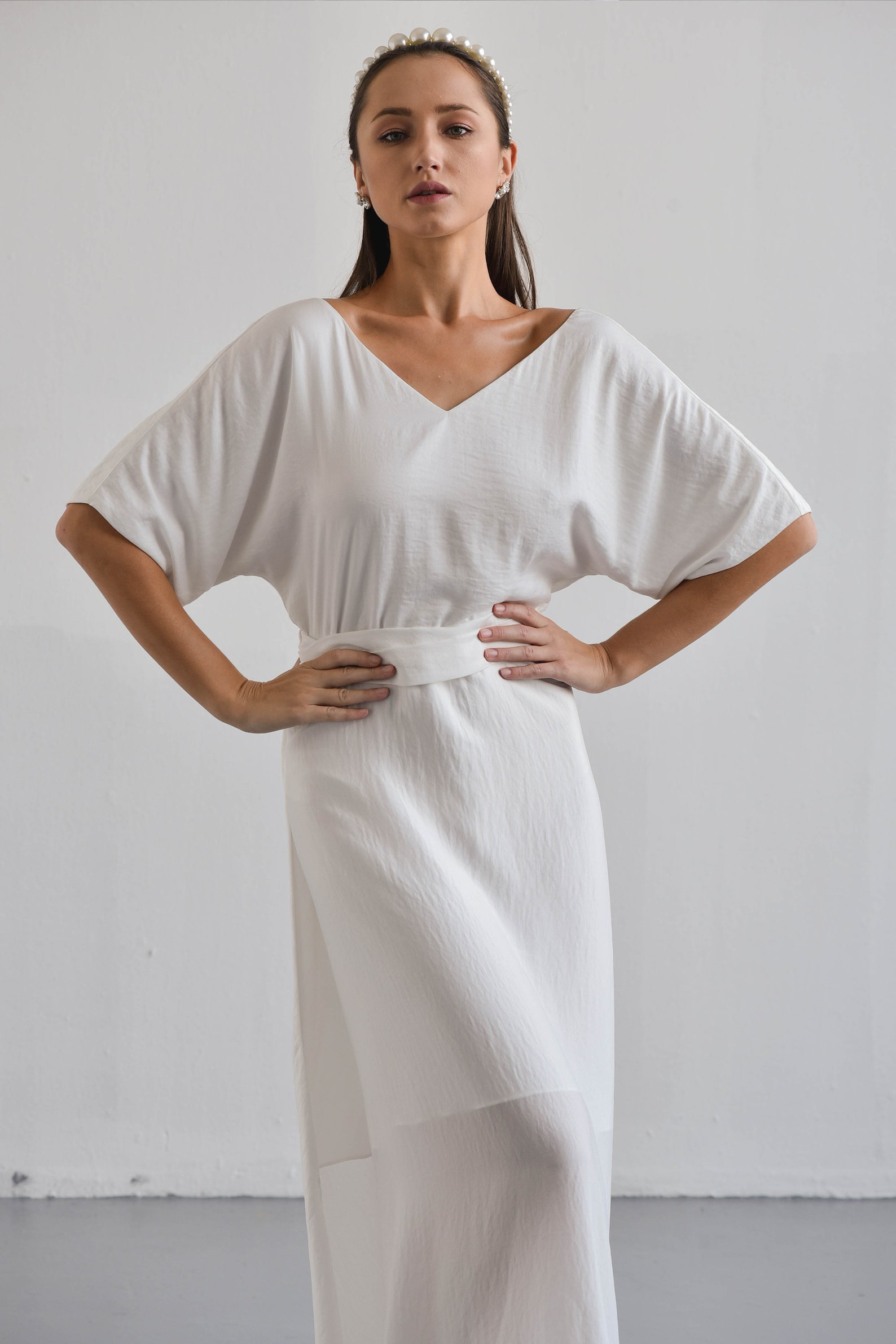 Final Sale Hera White Open Back Dress - Etsy