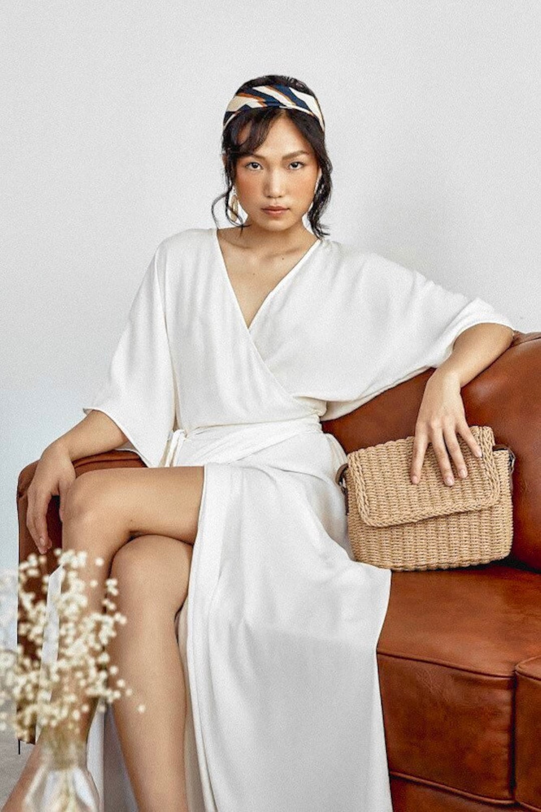 Lily Minimalist Dress - Simple Wedding Dress - Wrap Dress - Silk Floor ...