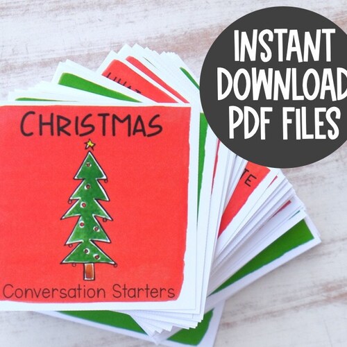Christmas Conversation Starters Christmas Party Game - Etsy