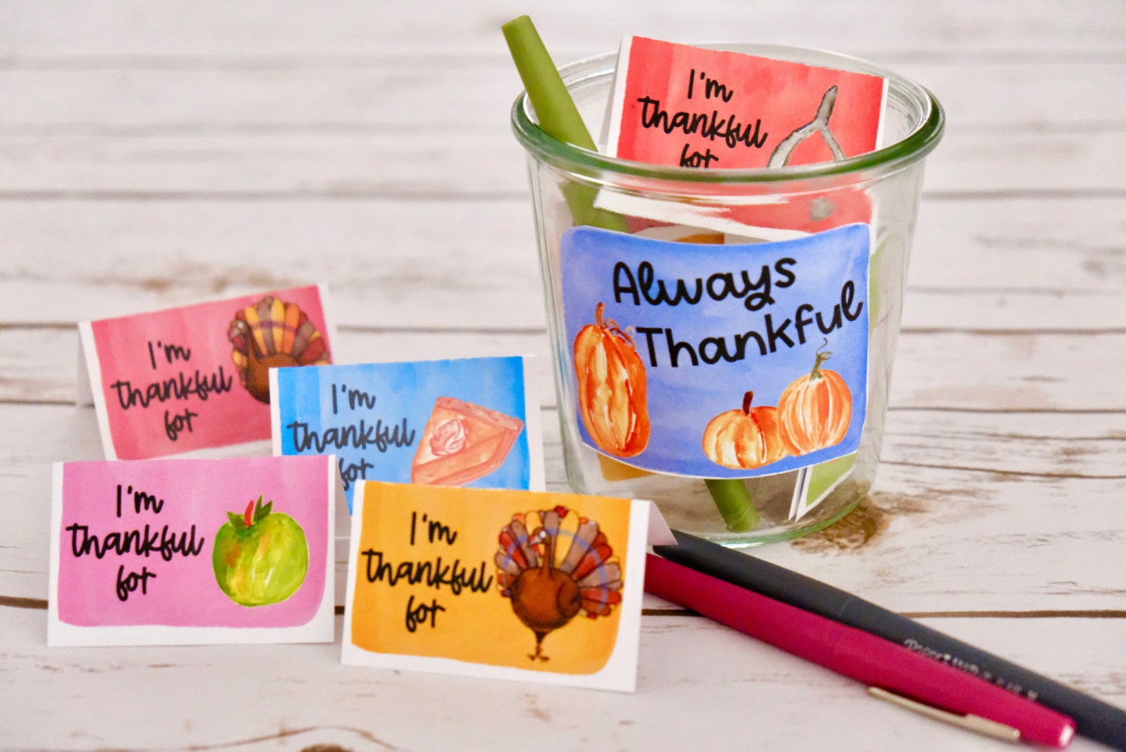 Gratitude Jar Gratitude Kit Family Activity Thanksgiving | Etsy