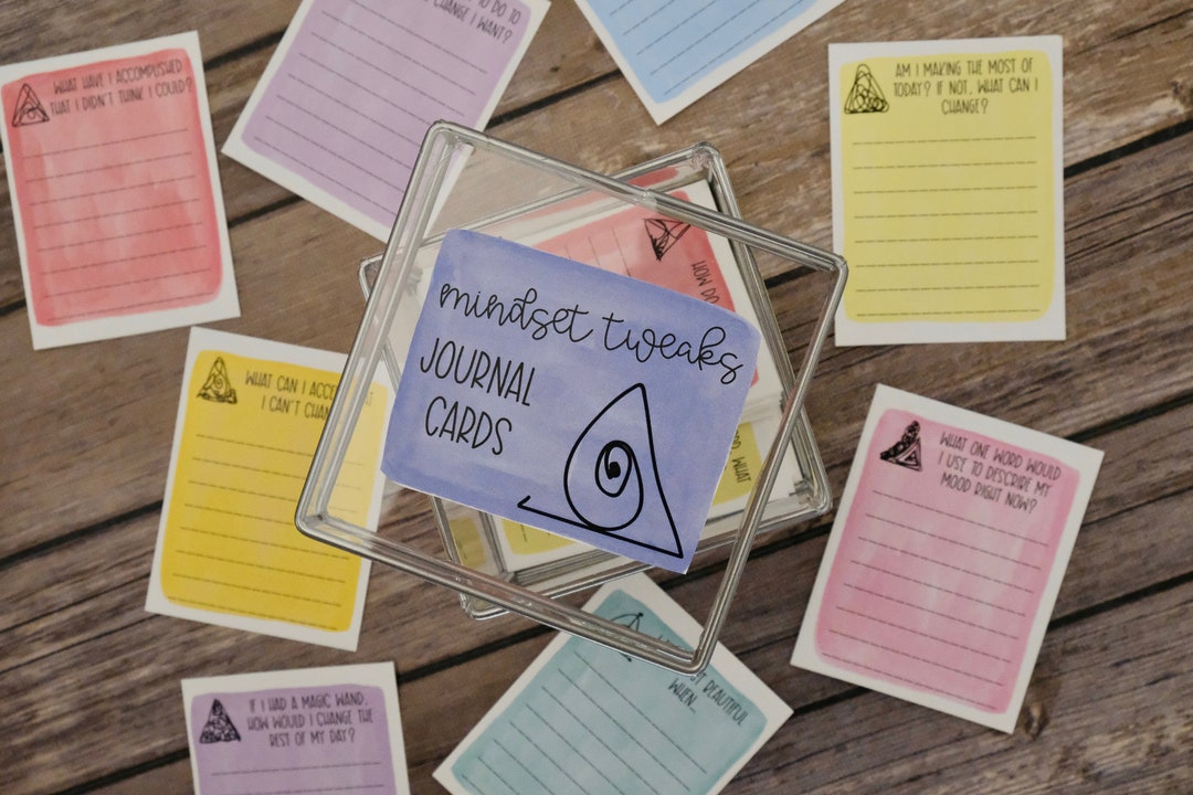Mindset Tweaks Printable Journal Cards Adjust Your Mindset - Etsy