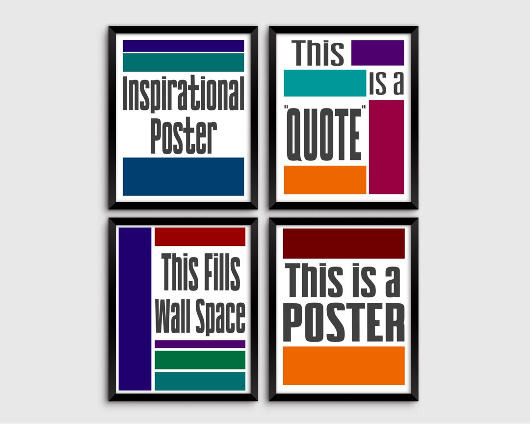 College Dorm Room Decor - Funny Inspirational Posters Set 10 ...
