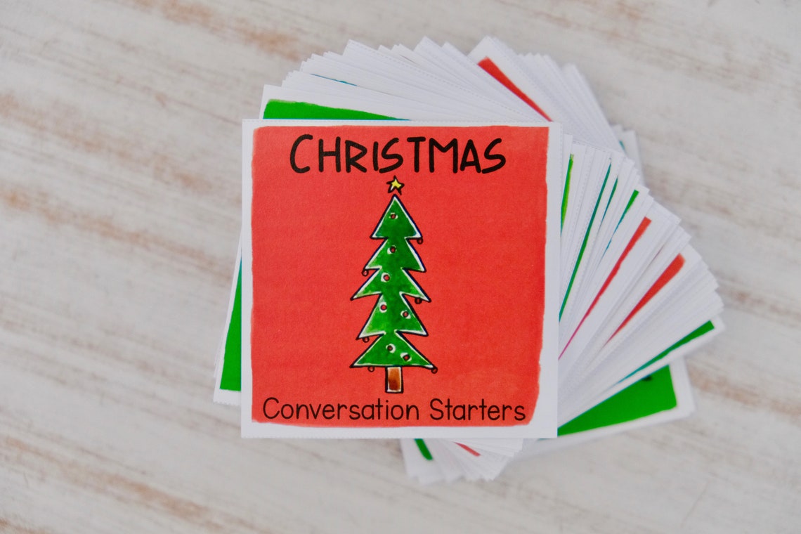 Christmas Conversation Starters Family Dinner Conversation | Etsy