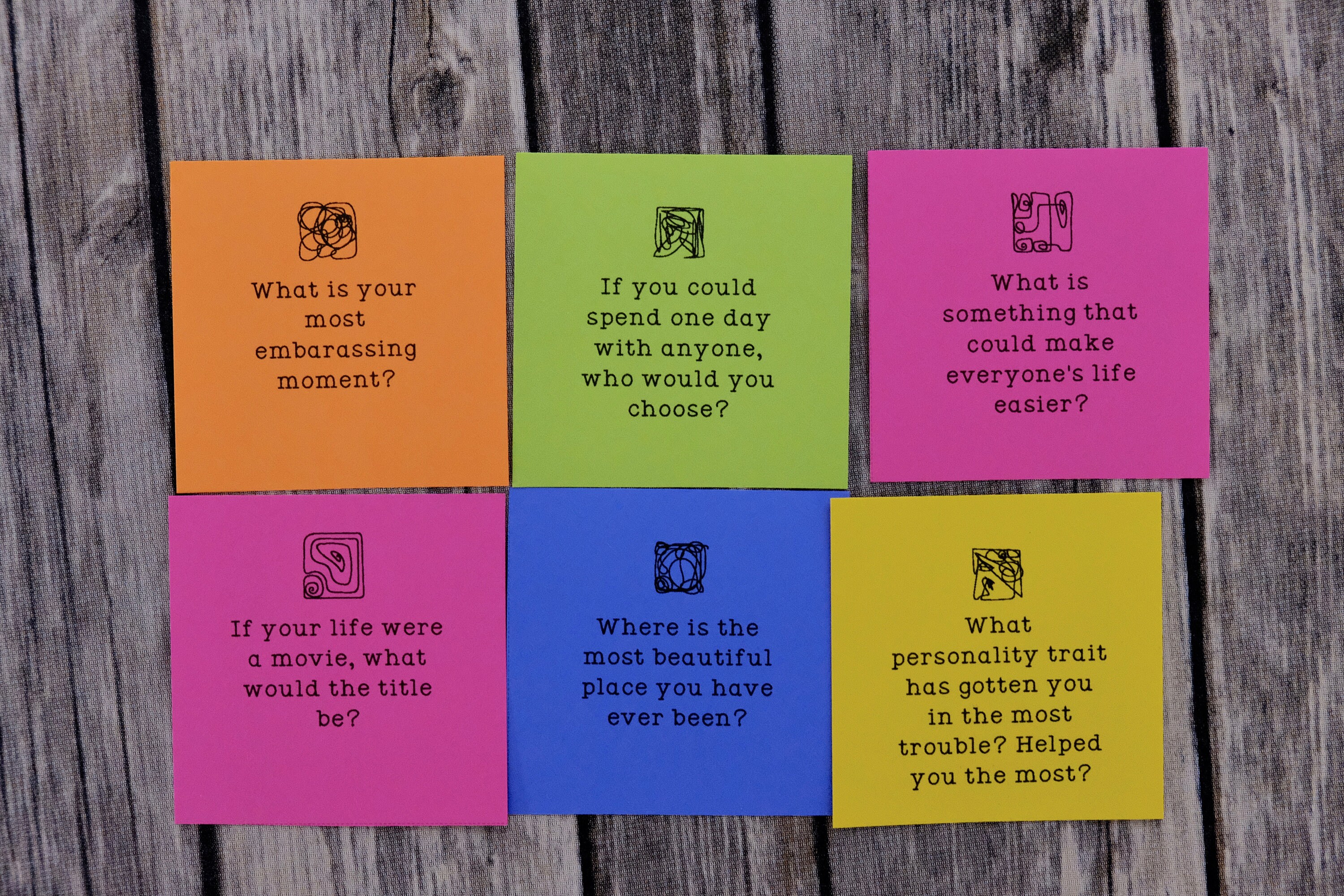 Conversation Starters All About Life Reflection Cards - Etsy