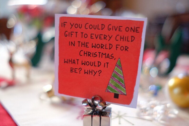 Christmas Conversation Starters Family Dinner Conversation - Etsy
