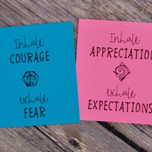 Inhale Exhale Mindfulness Cards - Inspirational Cards for Setting Good ...