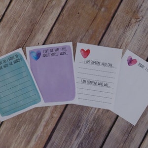 Self Love Printable Journal Cards Self Care and Self Help Inspirational ...