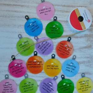 Christmas Conversation Printable Ornaments Craft Activity - Etsy