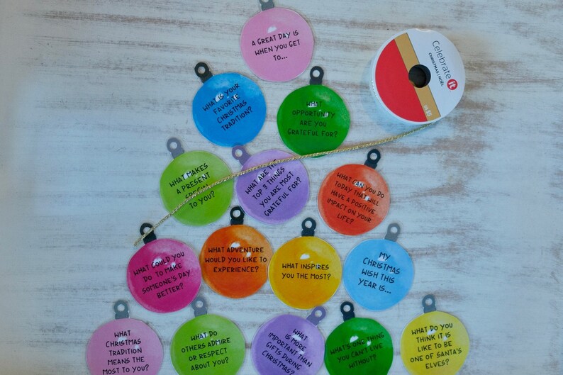 Christmas Conversation Printable Ornaments Craft Activity - Etsy