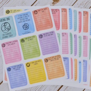Life Purpose Printable Journal Cards Mindfulness Journal Kit ...