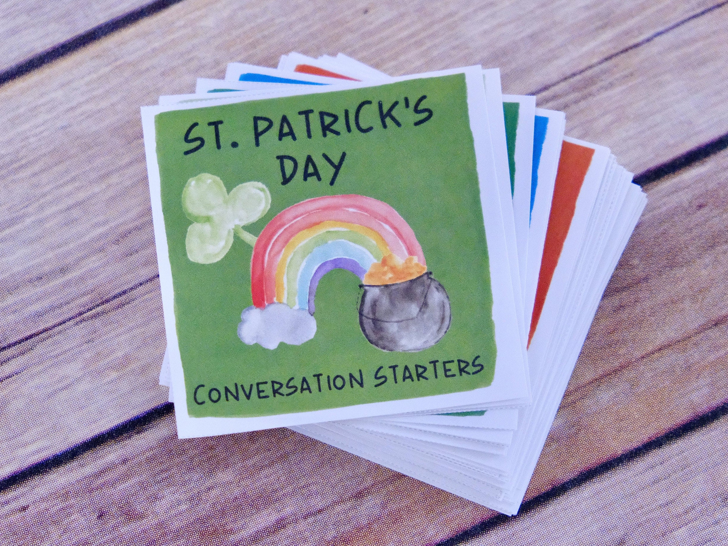 St. Patrick's Day Conversation Starters Family Dinner - Etsy
