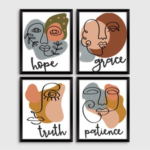 Boho Inspired Word Posters - Printable Wall Art - Dorm Room Decor for ...