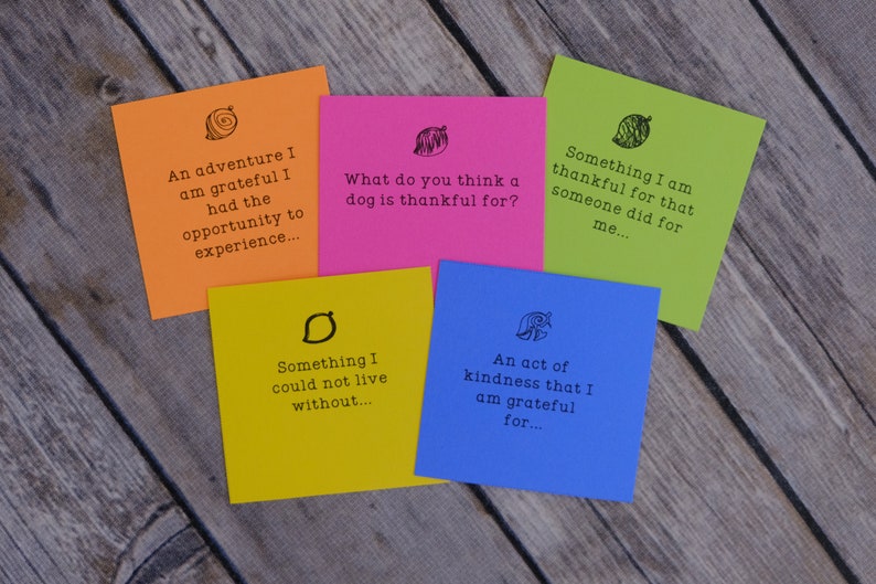 Gratitude Journal Prompts Conversation Starters Family - Etsy