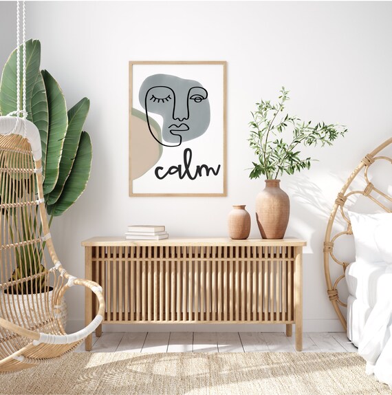 Boho Inspired Word Posters Printable Wall Art Digital | Etsy