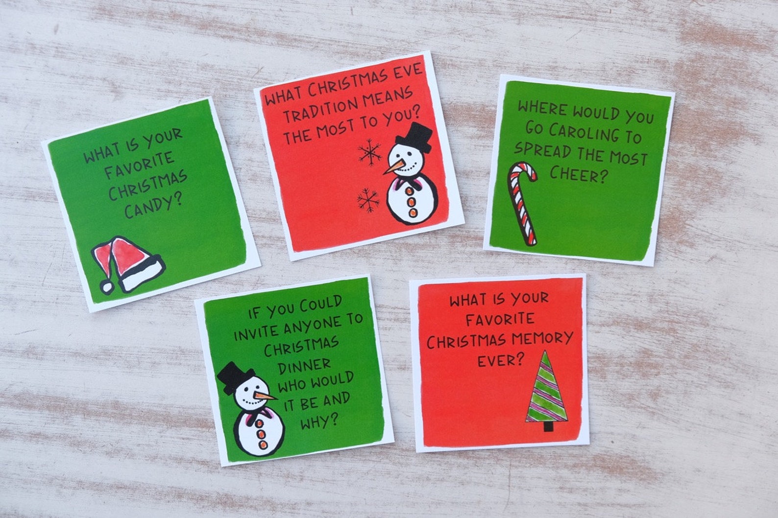 Christmas Conversation Starters Family Dinner Conversation - Etsy