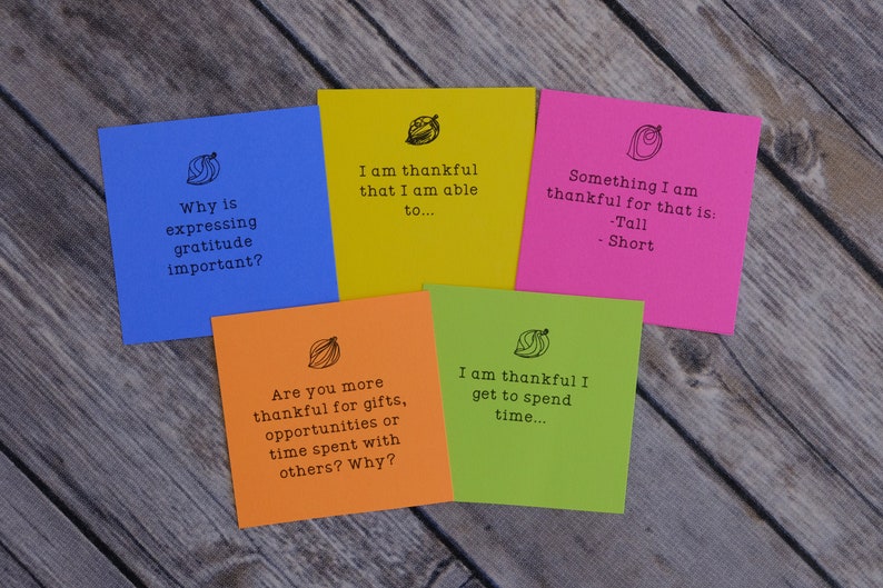 Gratitude Journal Prompts Conversation Starters Family - Etsy