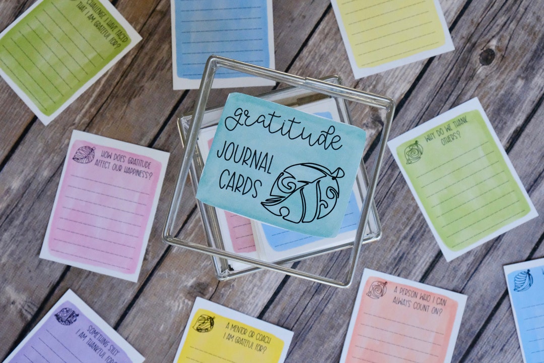 Gratitude Journal Cards Mindfulness Journal Kit Inspirational Writing ...