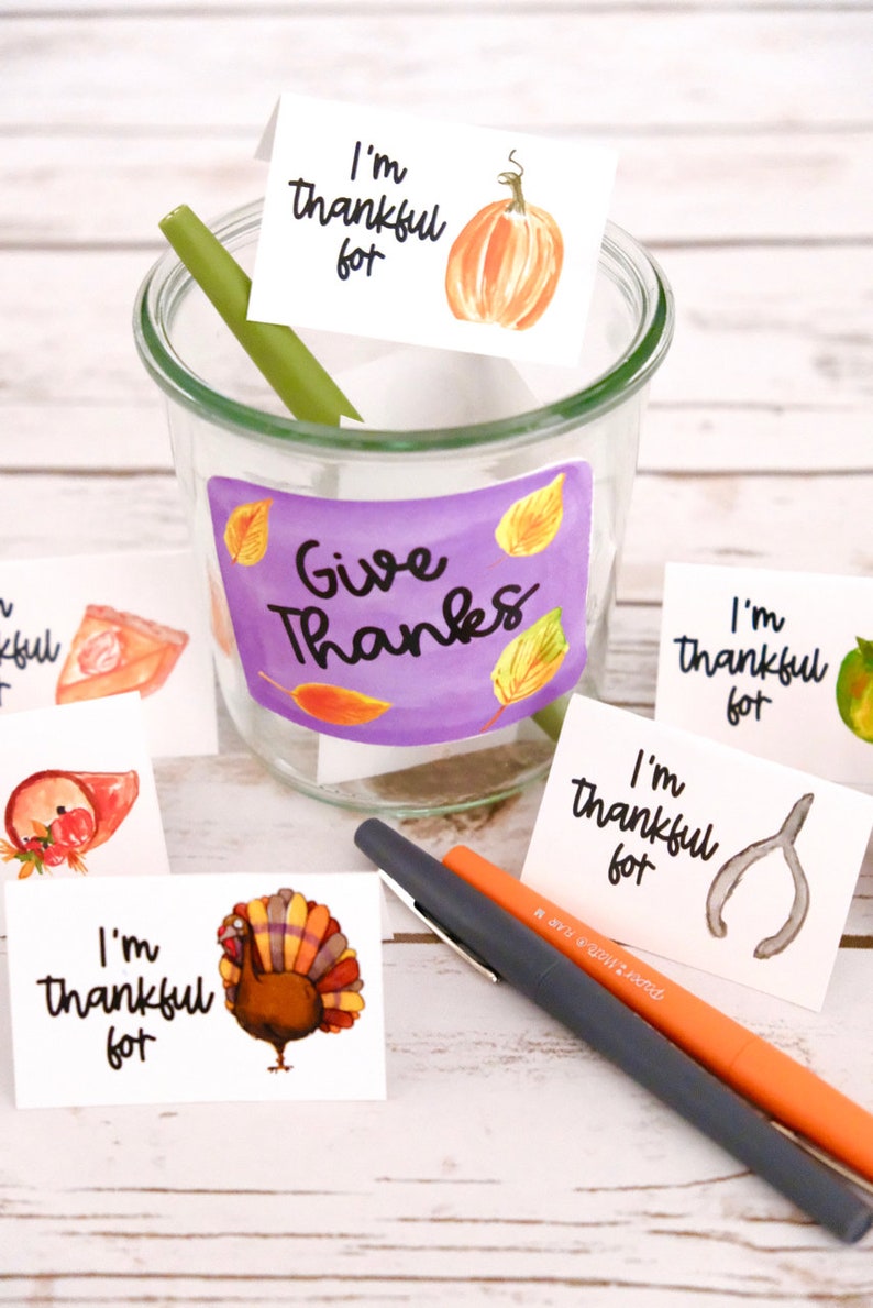Gratitude Jar Gratitude Kit Family Activity Thanksgiving | Etsy