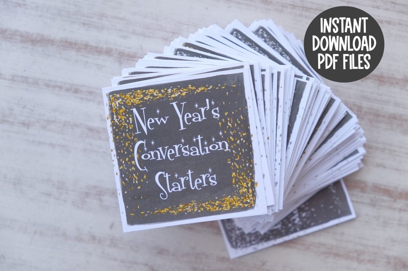 New Years Conversation Starters Game Reflection Resolutions - Etsy
